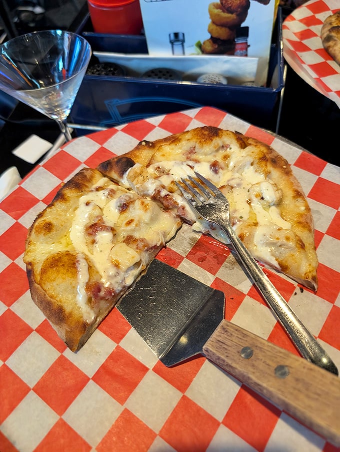 This personal pizza isn't trying to reinvent the wheel&mdash;it's perfecting it with a golden crust, melty cheese, and that unmistakable homemade touch.