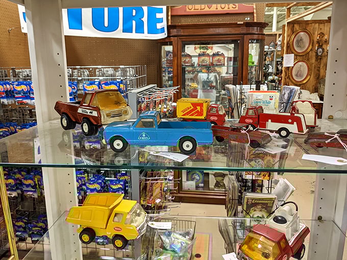 Remember when toys had weight? These miniature vehicles carry the heft of childhood memories and craftsmanship from decades past.