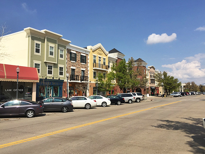 Bountiful's stately brick buildings stand proud against Utah's skyline.