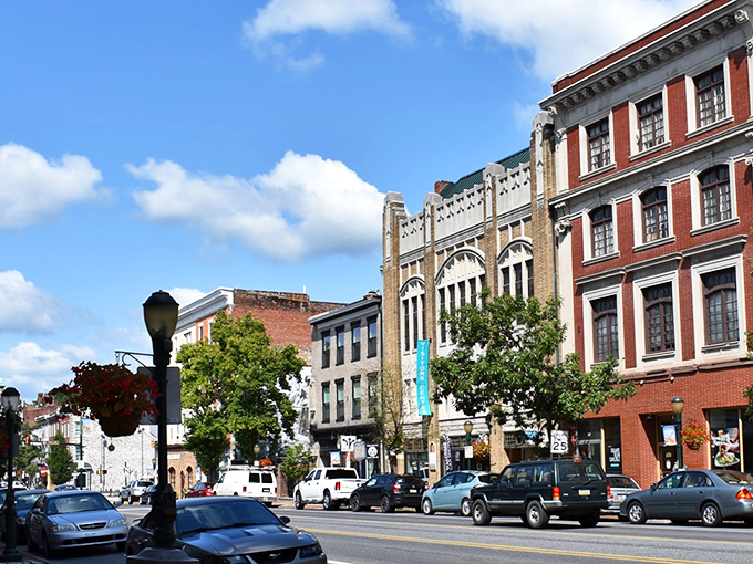 Carlisle's downtown – where historic architecture meets modern life, and both agree to take it slow and enjoy the view.