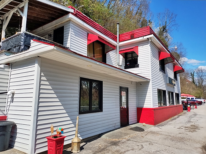 Cliffside Diner's white clapboard and red trim combo is as classic as bacon and eggs. Frankfort's answer to "Where should we get breakfast?" since forever.
