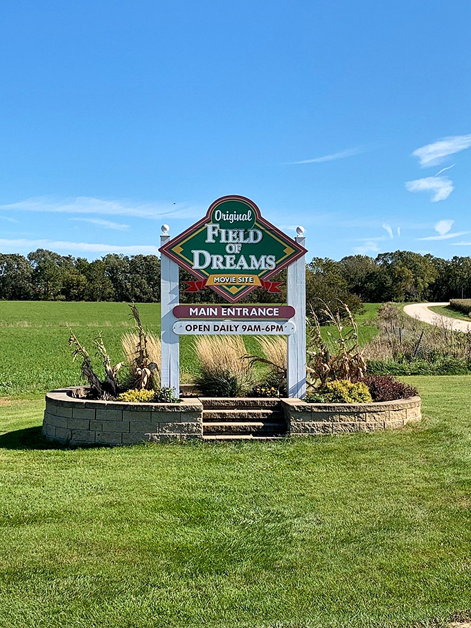 The Field of Dreams sign promises magic, and delivers it with a baseball diamond that turns grown men misty-eyed.