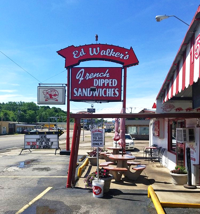 Ed Walker's Drive-In: That iconic red sign has been guiding hungry travelers to French-dipped paradise since before Instagram could make food famous.
