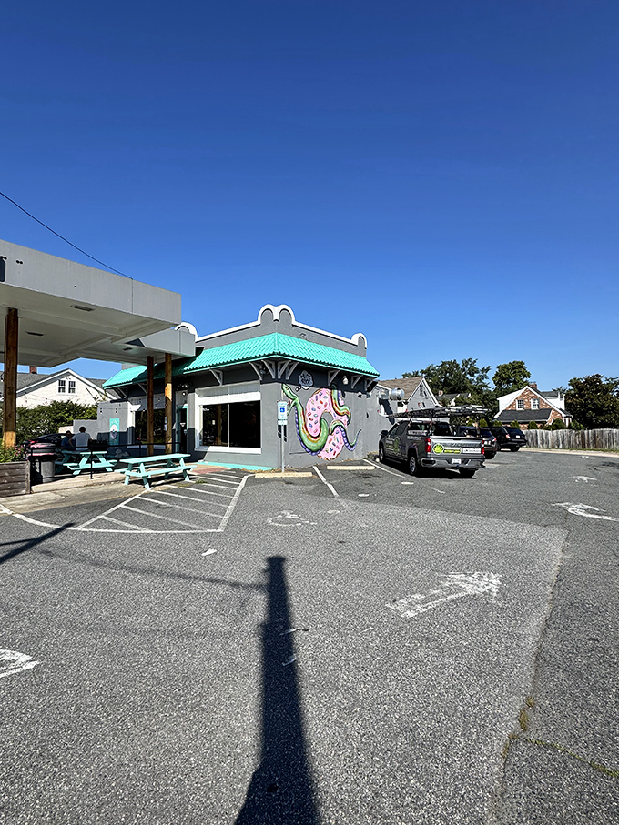 Freddy Donuts transformed this old gas station into a fuel stop of a different kind. Now serving octane-level sugar rushes!