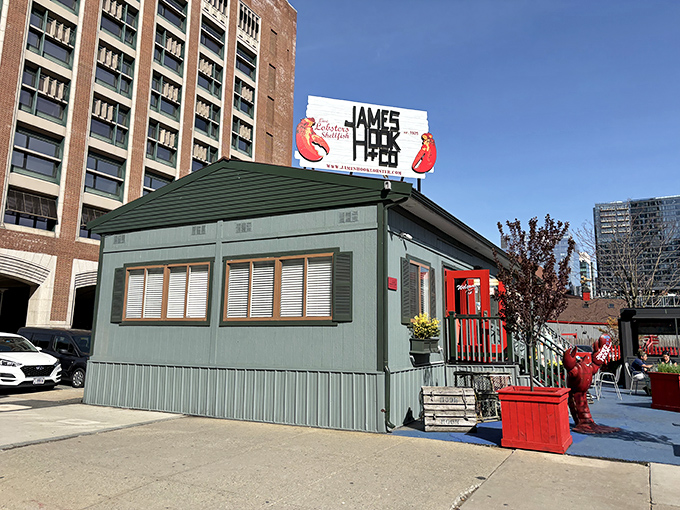 James Hook & Co.: This little green shack has survived everything Boston could throw at it &ndash; because great lobster always rises above.