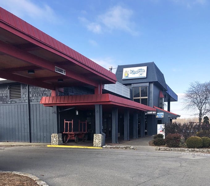 Kingfish stands tall with its distinctive blue exterior &ndash; a beacon for seafood lovers who appreciate substance over style.