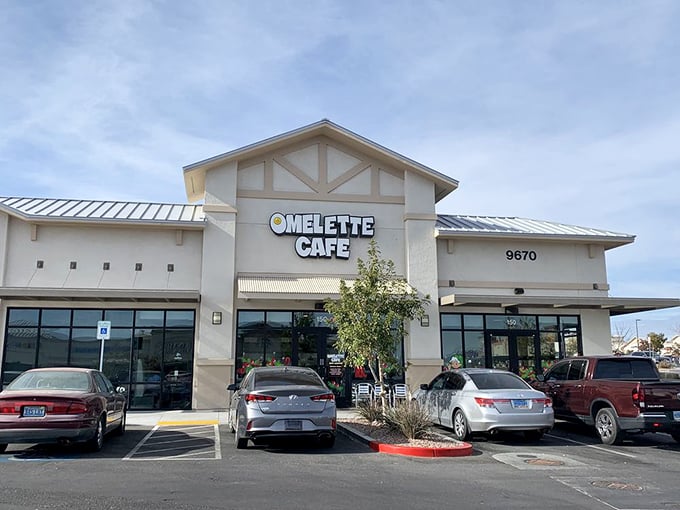 Omelette Cafe's clean, modern design proves that sometimes the best breakfast spots aren't stuck in the past.