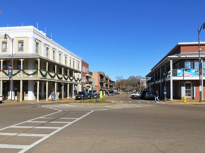 Oxford's historic buildings frame streets where Faulkner once walked, creating a literary landscape that's surprisingly affordable.