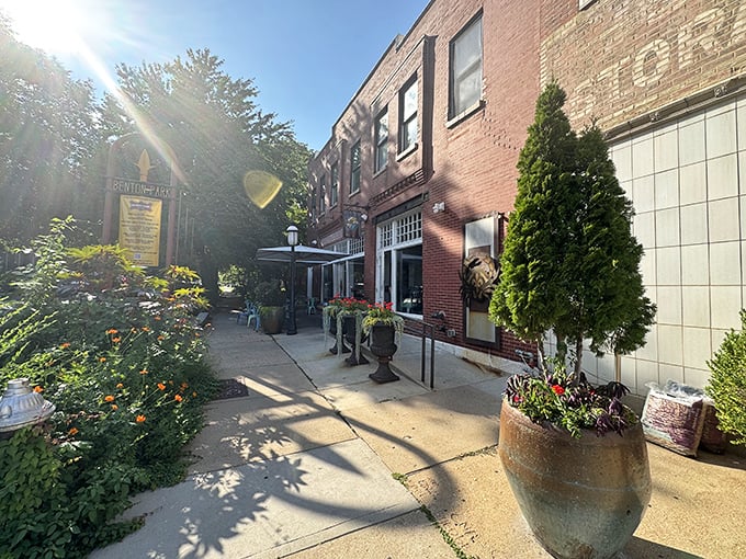 Peacemaker's garden entrance feels like discovering a secret seafood society. Those brick walls have witnessed countless lobster roll love affairs!