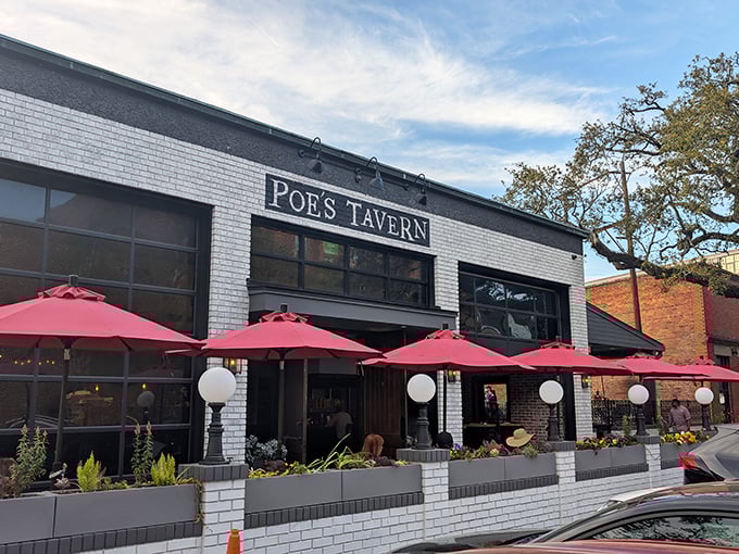 Literary spirits abound! Behind that crisp white facade lurks a gothic feast that would make the master of macabre himself raise a glass.