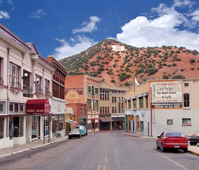 Sierra Vista's main street offers small-town affordability with mountain views that millionaires elsewhere pay fortunes to enjoy.