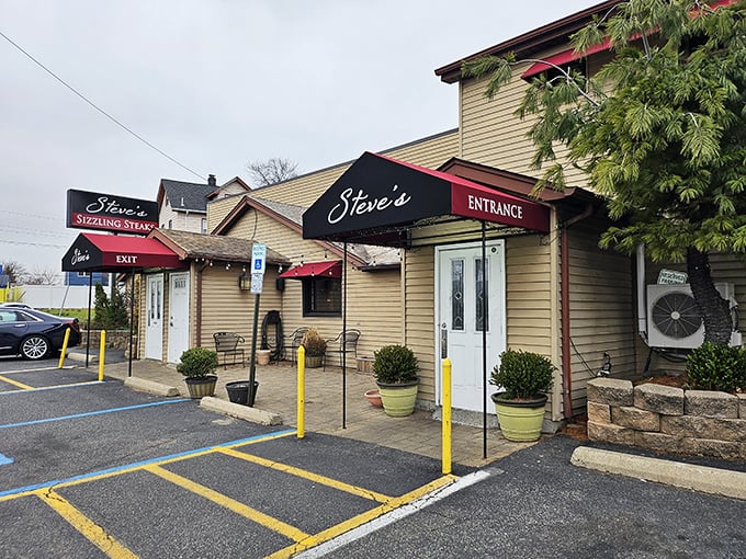 Steve's modest entrance hides a temple of beef excellence that's been perfecting the art of steak for over 80 years.