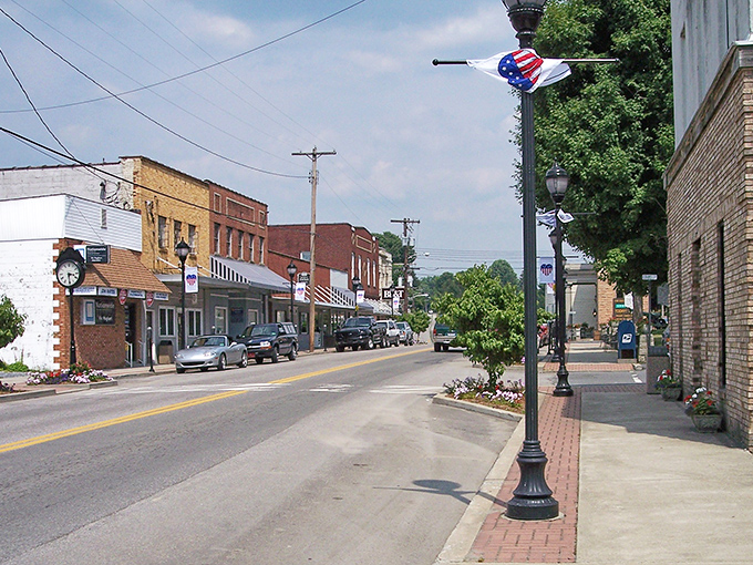 Downtown Huntington's historic buildings stand shoulder to shoulder, telling stories in brick and mortar.