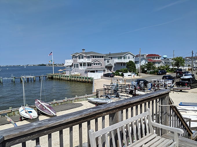 Boats resting peacefully at Surf City's docks. The perfect setting for your "I've escaped the rat race" moment.