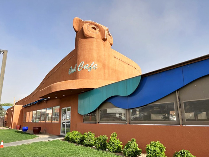 Not all superheroes wear capes &ndash; some are owl-shaped buildings serving green chile cheeseburgers that change lives.