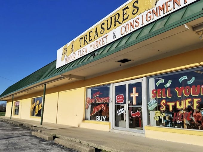 Treasures Indoor Flea Market: where "one person's junk" officially becomes another person's joy. Climate-controlled treasure hunting at its finest!