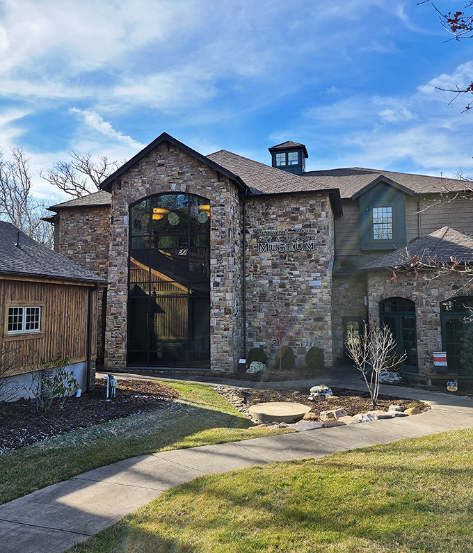 The museum in Blowing Rock looks more like a mountain retreat than a place of learning. Stone walls and tall windows invite you to discover local stories.