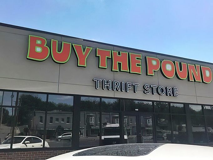 When they say "buy the pound," they mean business&mdash;this is thrift shopping with a twist that makes every find feel like a victory.