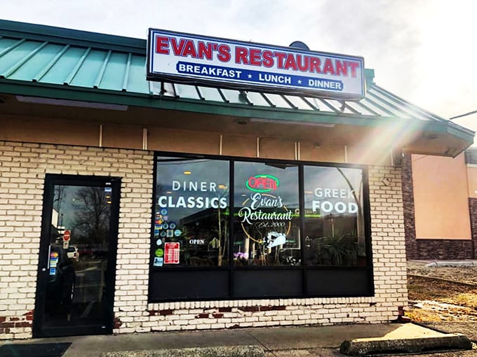 Simple outside, spectacular inside! Evan's Restaurant proves you should never judge a breakfast spot by its humble storefront.