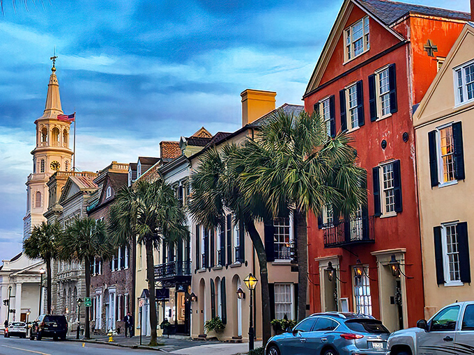 The heart of Goose Creek welcomes you with tree-lined streets and buildings painted in cheerful coastal colors. Southern hospitality in architectural form.