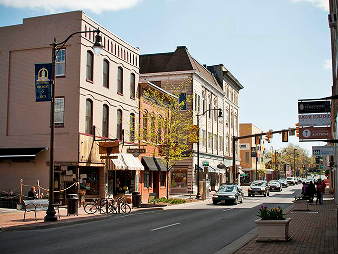 Harrisonburg's historic district feels like stepping into a time when neighbors knew each other and "social network" meant front porch conversations.