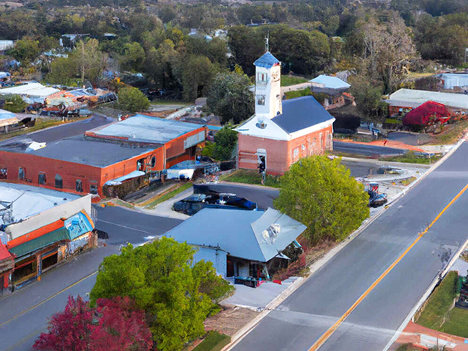 This weathered building in Jesup whispers tales of the past while standing proudly in the present.