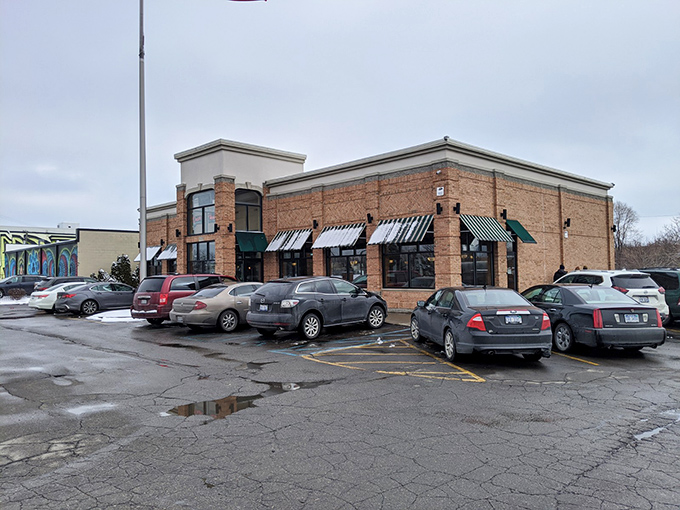 Beneath Louie's humble brick exterior lies a breakfast empire built on perfectly crisped corned beef hash and bottomless coffee.