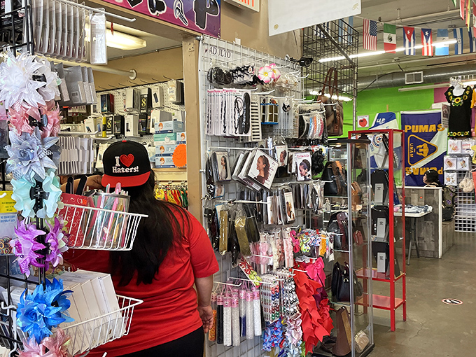 Inside M&M Marketplace, every aisle feels like a different country. The hardest decision? Which delicious food stand to try first!
