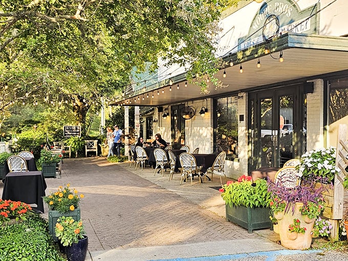 Small, colorful cottages line Magnolia Springs' roadways like a real-life version of that neighborhood model train enthusiasts spend years building. Quaint doesn't begin to cover it.