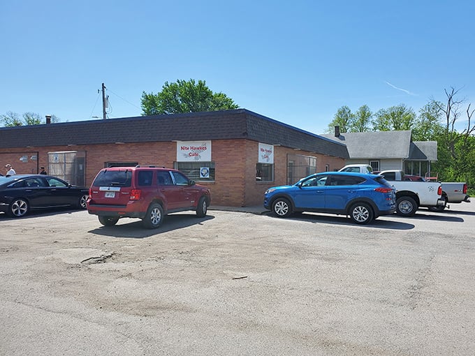 This unassuming spot proves great food doesn't need fancy packaging. The parking lot's full for a reason, and that reason is hash browns! 
