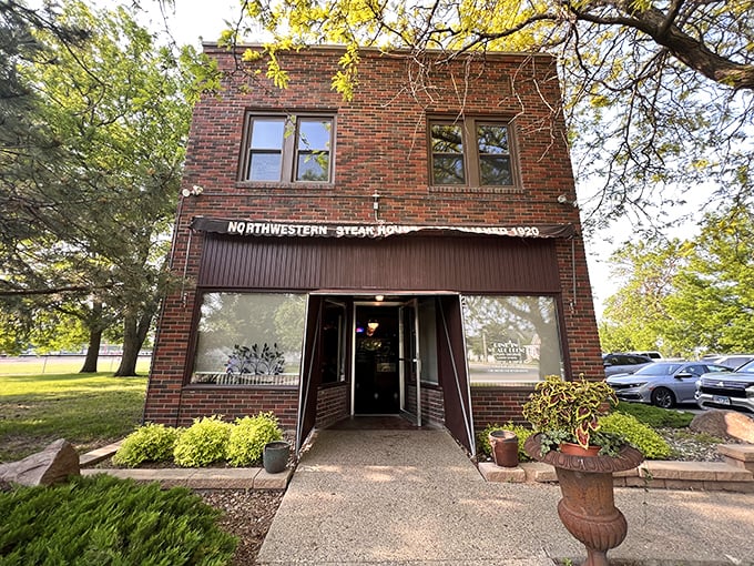 Brick building, big flavors. This unassuming steakhouse has been perfecting Greek-style beef for generations.