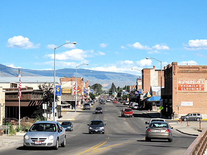 Mountains provide a dramatic backdrop to Salmon's historic downtown, where every storefront seems to have a story worth hearing.