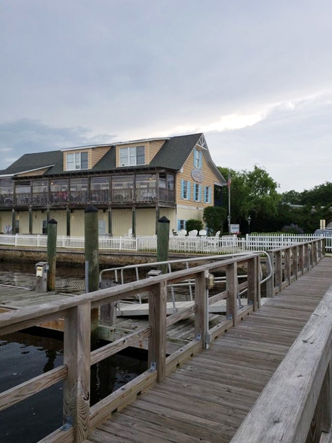 Saltwater Grill: Where shingle siding meets waterfront dining&mdash;proof that sometimes the best views come with the best seafood platters.