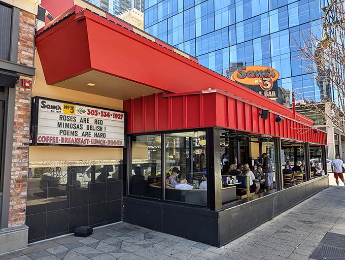 A visit to Sam's No. 3 offers you delicious mimosas and a witty poem to brighten your next favorite meal.