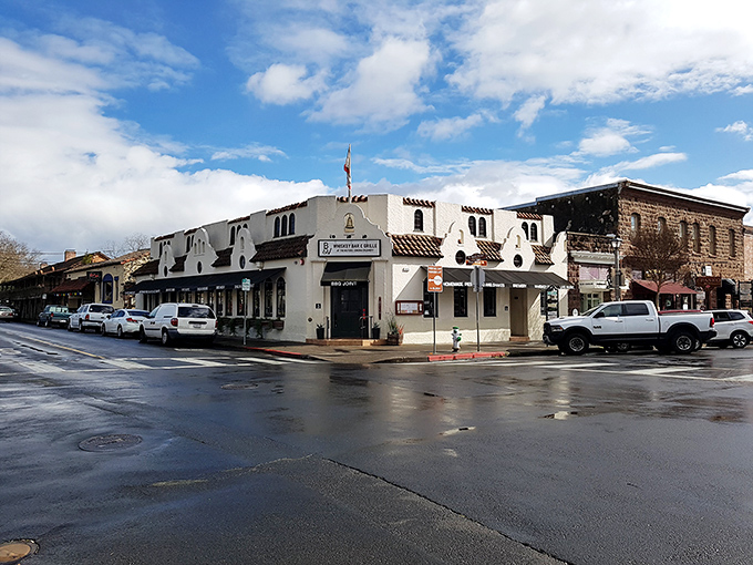 Sun-dappled streets lined with shops and caf&eacute;s invite neighbors to linger over coffee and conversation. Rush hour here means a three-person line at the bakery.