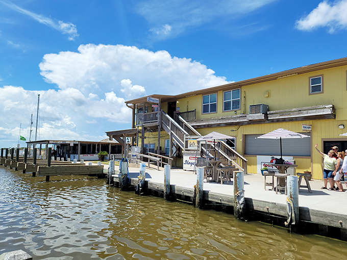 Those wooden docks leading to Stingaree aren't just for boats&mdash;they're your pathway to seafood nirvana with a side of sunset views.
