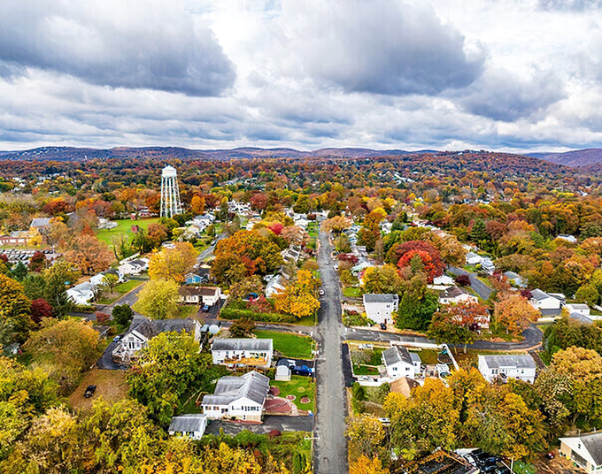 Tree-lined streets and well-maintained housing complexes make Stony Point feel like a secret nobody told Manhattan about.