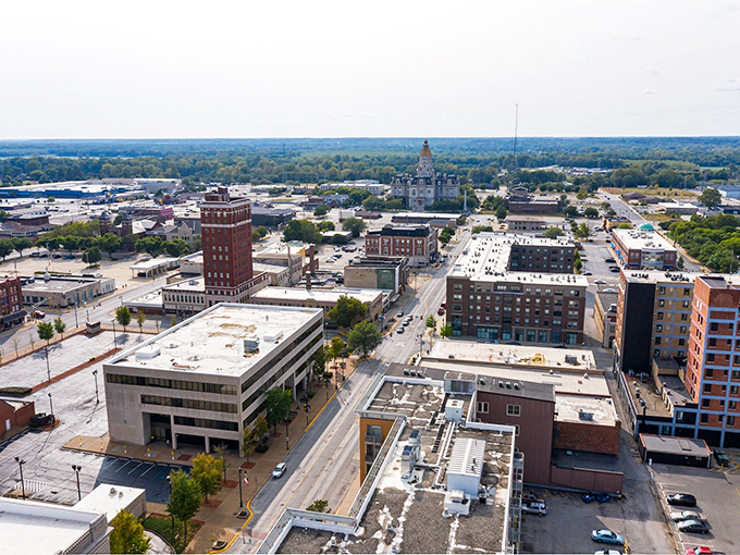 Terre Haute’s vibrant facades don’t whisper—they sing with color, charm, and stories on every cornice.