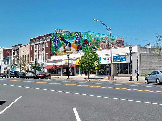 Downtown Vineland's colorful murals add artistic flair to a city that keeps your retirement budget firmly in the black.