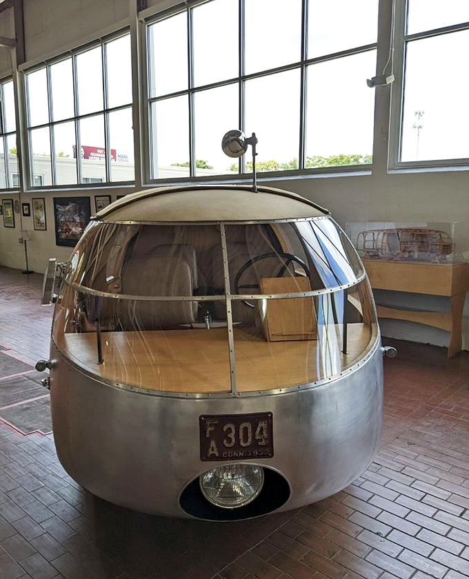 The Dymaxion car&mdash;Buckminster Fuller's egg-shaped vision of the future that makes a Tesla look conventional. Three wheels, rear steering, and pure audacity.