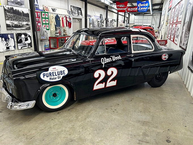 The #22 Purelube Ford sits like automotive royalty. Before drivers had energy drink sponsors, they had motor oil&mdash;somehow more honest, isn't it?