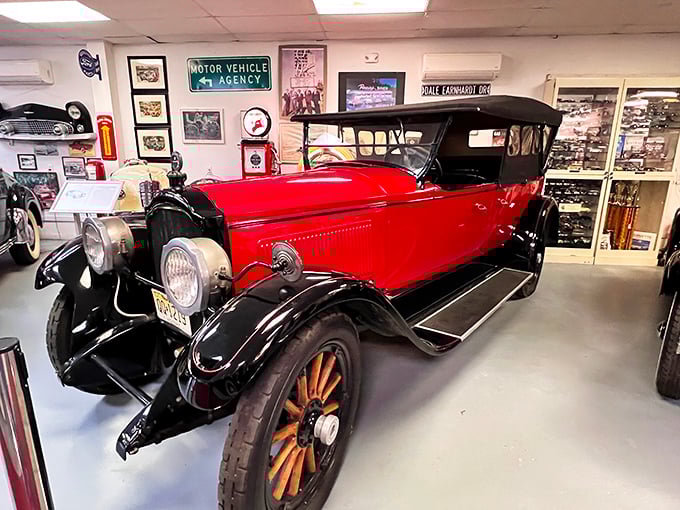Red wasn't just a color choice&mdash;it was a personality statement. This Packard has more swagger than a movie star at a premiere.