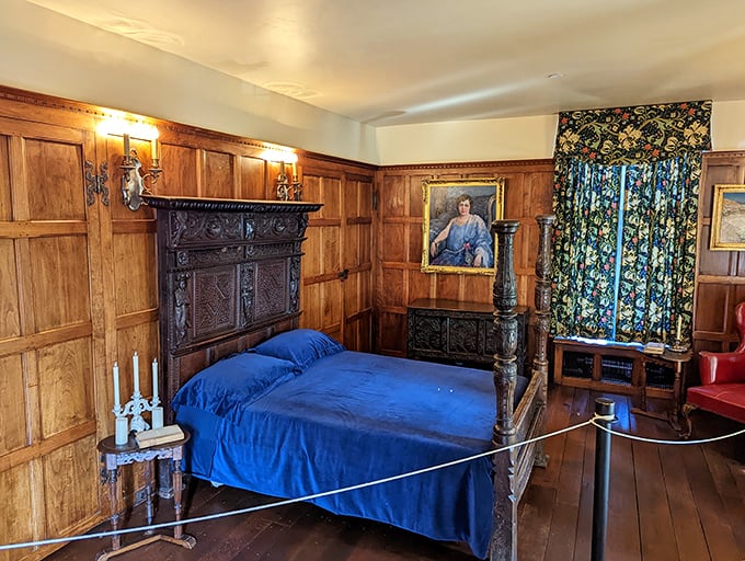 Even the bedrooms whisper of another era&mdash;wood-paneled walls, period artwork, and a four-poster bed that makes your memory foam mattress seem positively pedestrian.