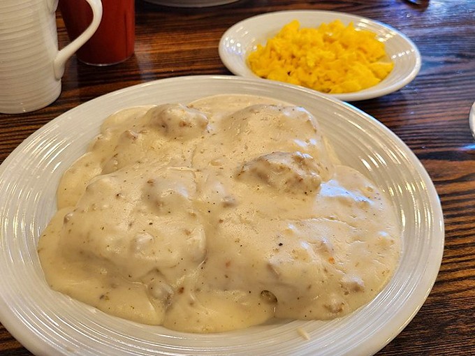 Biscuits and gravy so luxuriously rich it could file its own tax return&mdash;comfort food that wraps around your soul like a warm blanket.