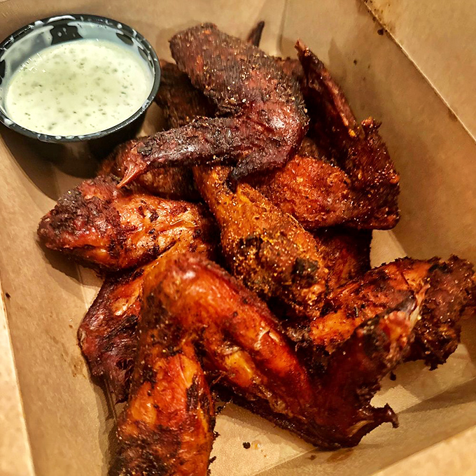 These wings aren't just smoked, they're having a full-blown flavor party and the ranch dressing scored an invitation.