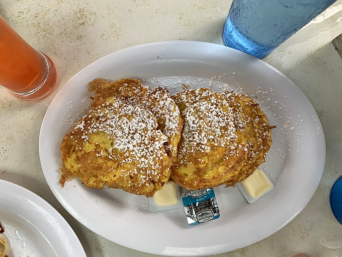 These golden discs of French toast goodness are the breakfast equivalent of winning the lottery without having to share the ticket.