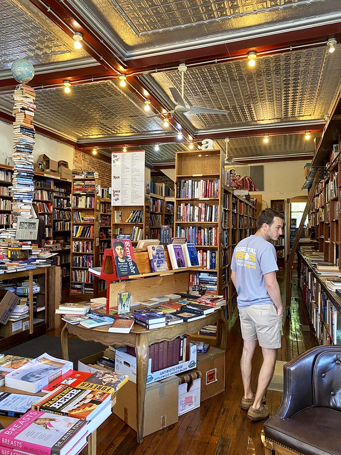 Every aisle offers the possibility of discovery. The best bookstores aren't just about inventory&mdash;they're about the journey between shelves.