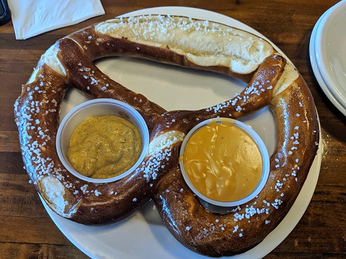 The phrase "pretzel logic" finally makes sense&mdash;you'll find yourself creating elaborate justifications for ordering this glorious carbohydrate masterpiece all for yourself.