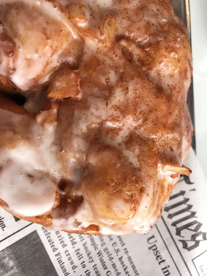 Behold the holy grail of fritters&mdash;where caramelized edges give way to tender, apple-studded interior. This isn't breakfast, it's an edible work of art.