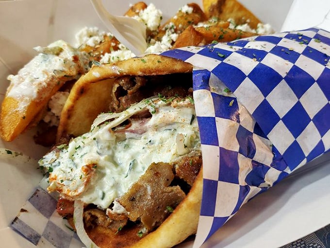 This isn't just a gyro&mdash;it's an edible hug wrapped in pita. The tzatziki sauce alone deserves its own fan club.
